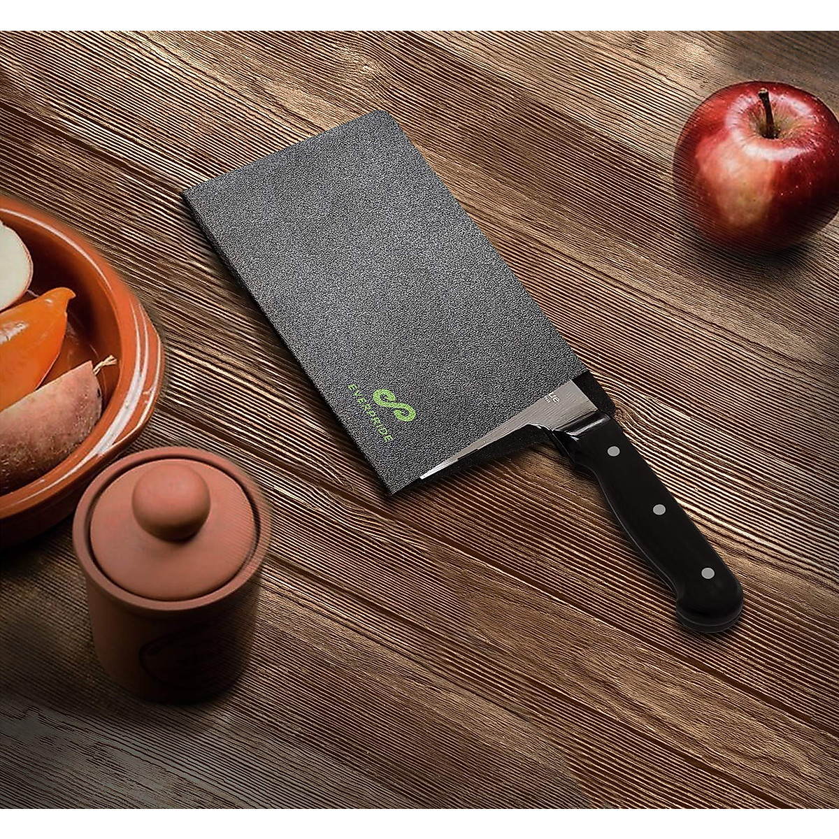 EVERPRIDE Butcher Chef Knife Edge Guard - Wide Knives Blade Edge Protectors - Meat Cleaver Knife Sheath - BPA-Free Chef Knife Cover Fits Blades Up To 8” x 4” – Knives Not Included