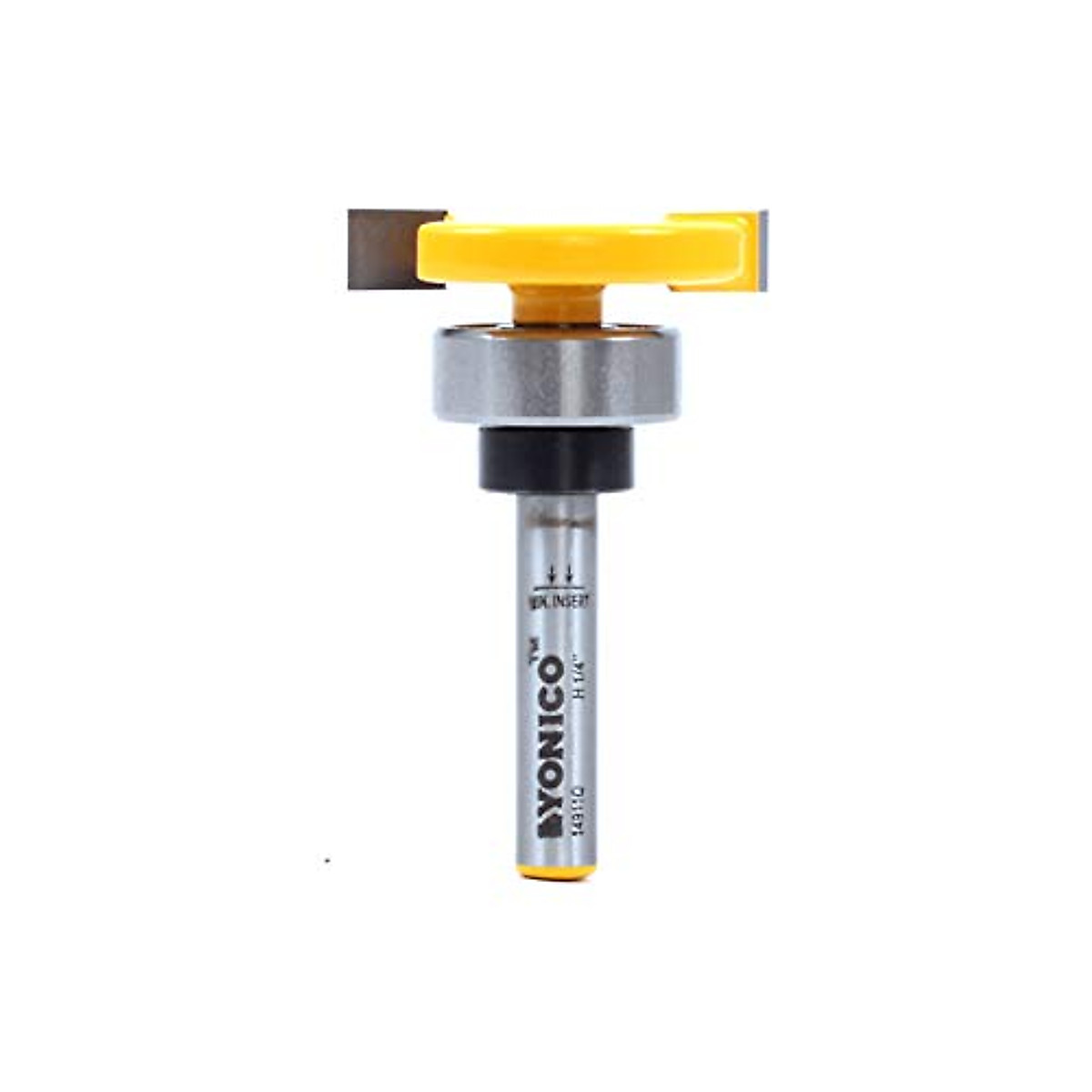 YONICO Top Bearing Slot Cutter Router Bit (1/4" Height - 1/4" Depth - 1/4" Shank)