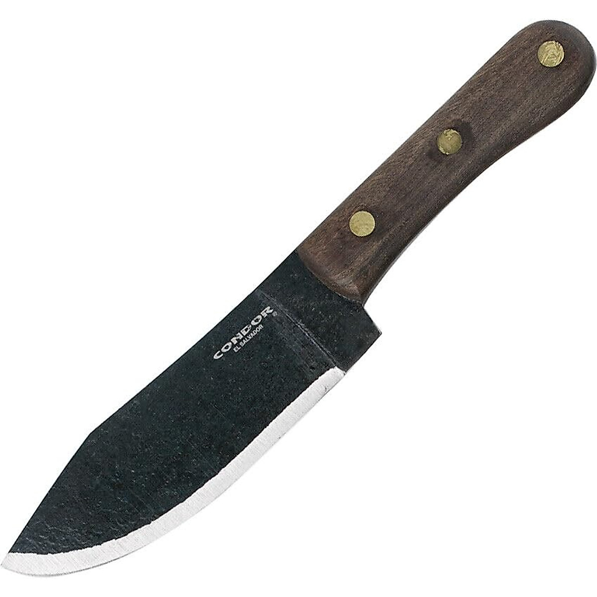 PIÑATAS OLE Knives Mini Hudson Bay 1075 Carbon Fixed Wood Handle Knife 281649HC 7417000557596