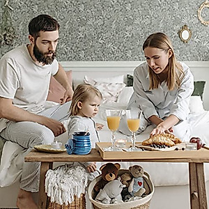 Hasense Ceramic Honey Jar with Lid,12 Ounce Honey Pot with Wooden Dipper,Porcelain Honey Dipper Stick and Jar Set,Honey Containers for Home and Kitchen,Dishwasher Safe(Blue)