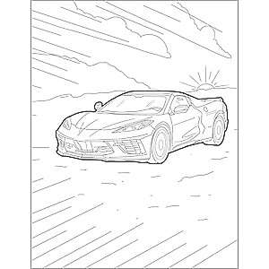 Coloring Book for Kids: Cool Cars & Trucks