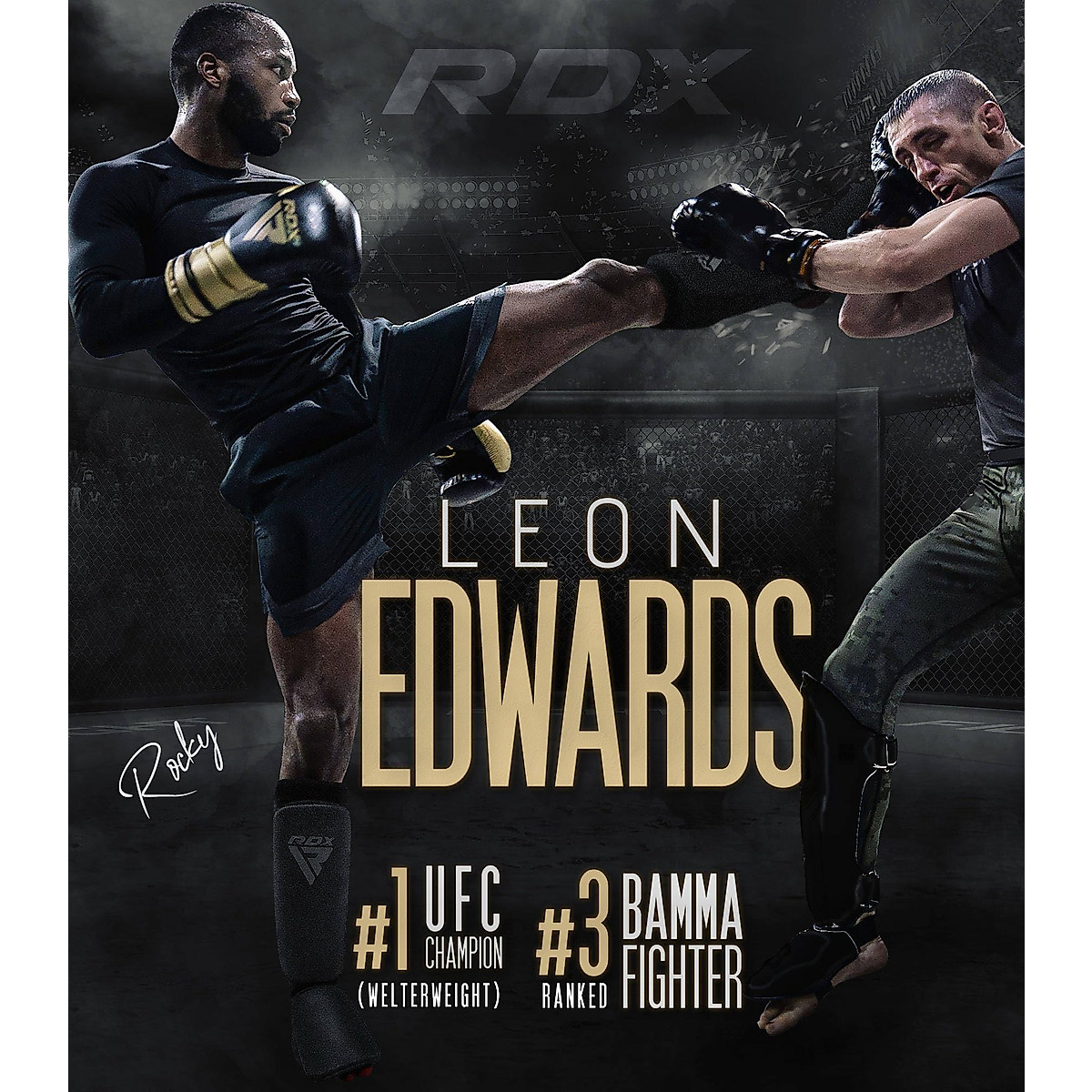 RDX Shin Guards Kickboxing Muay Thai, SATRA Approved, MMA Leg Instep Protection Pads