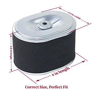 NIDAIFEI 4 Pack GX160 Air Cleaner Element Replaces Honda 17210-ZE1-505, 17210-ZE1-517, 17210-ZE1-822 for Honda GX110, GX120, GX120K1, GX140, GX160, GX160H1, GX200 Engines