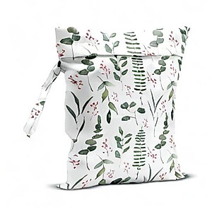 zcyxuuw Wet Bag, Wet Dry Bag, Wet Bag for Swimsuit, Travel, Beach, Pool, Diapers, Dirty Yoga Gym Clothes, Makeup Bag, Waterproof Reusable Home Sweet Home Eucalyptus Leaf