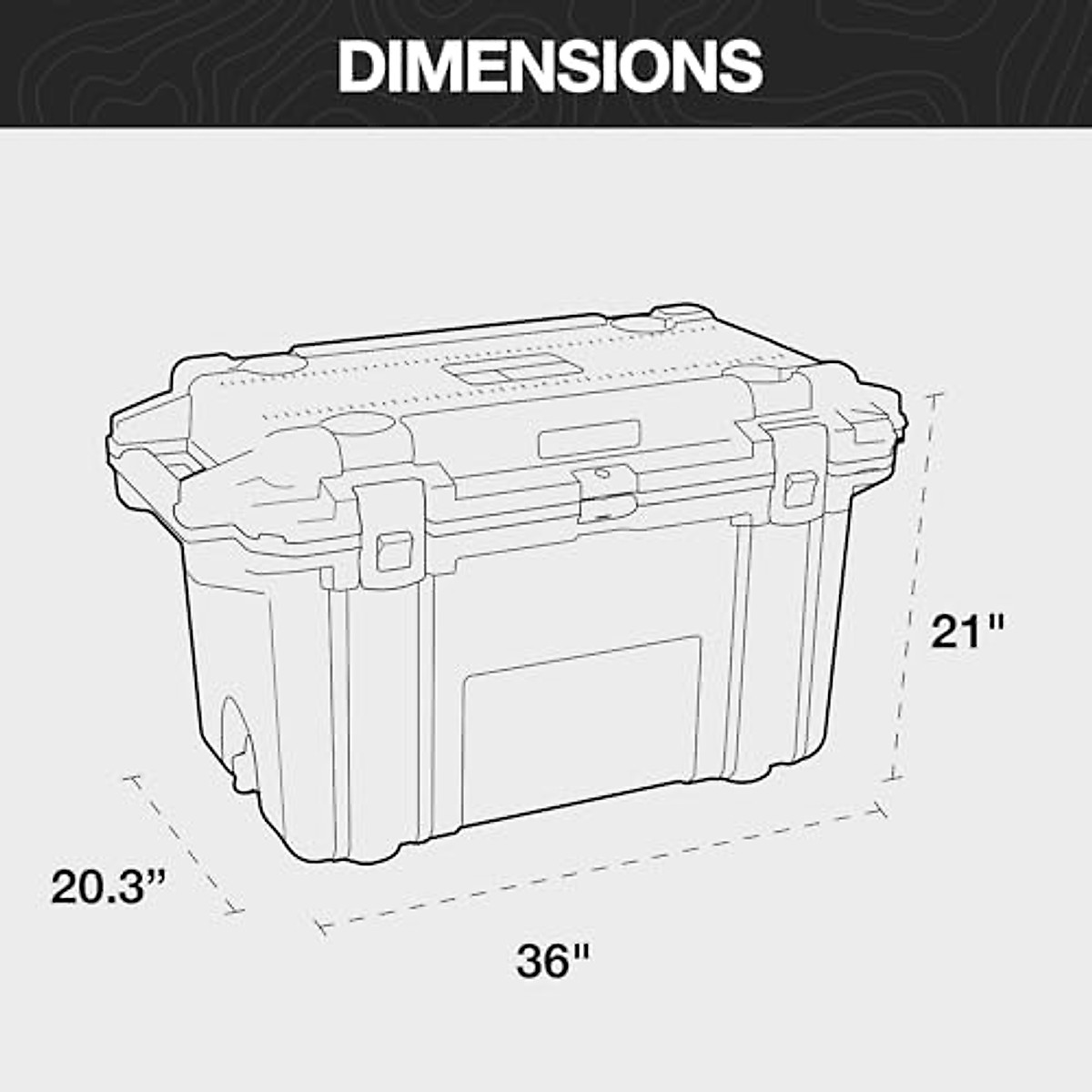 Pelican 70 Quart Elite Cooler (Dark Grey/Green)