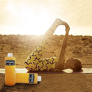 Bargz Light Brown Egyptian Musk Body Oil Scented Fragrance Perfume for Men and Women (10oz)