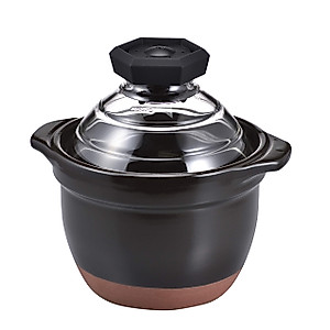 Hario "Gohan Gama" Glass Lid Rice Cooker, 2-Cup