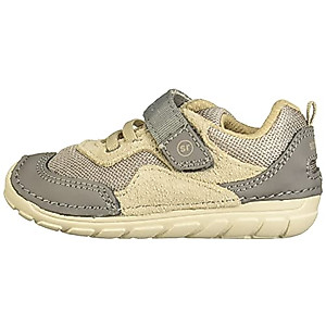 Stride Rite baby boys Soft Motion Rhett Athletic Sneaker, Tan, 5 Wide Toddler US