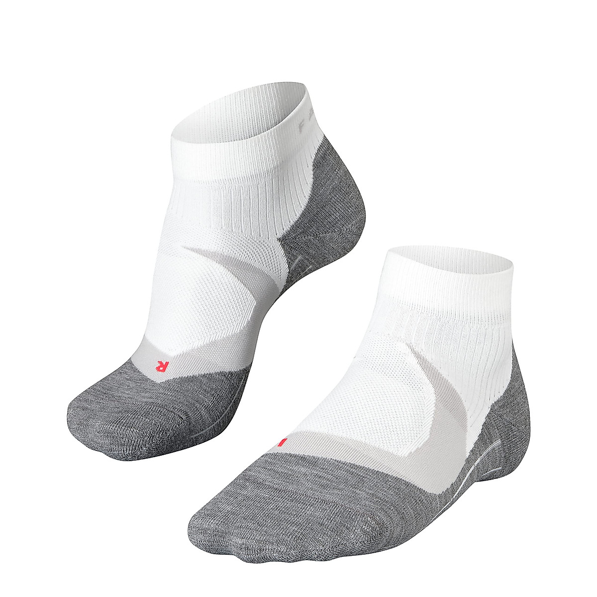 FALKE Men's RU4 Endurance Cool Short Running Socks, Quarter Cut, Medium Cushion, Breathable Quick Dry, Cooling, Nylon, White (White-Mix 2020), 10.5-11.5, 1 Pair
