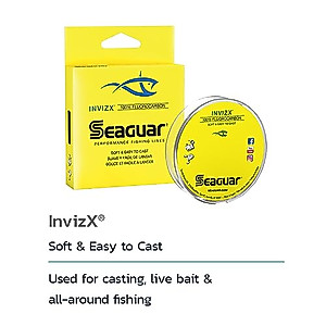Seaguar Invizx Fluorocarbon Fishing Line 200yd 10 LB