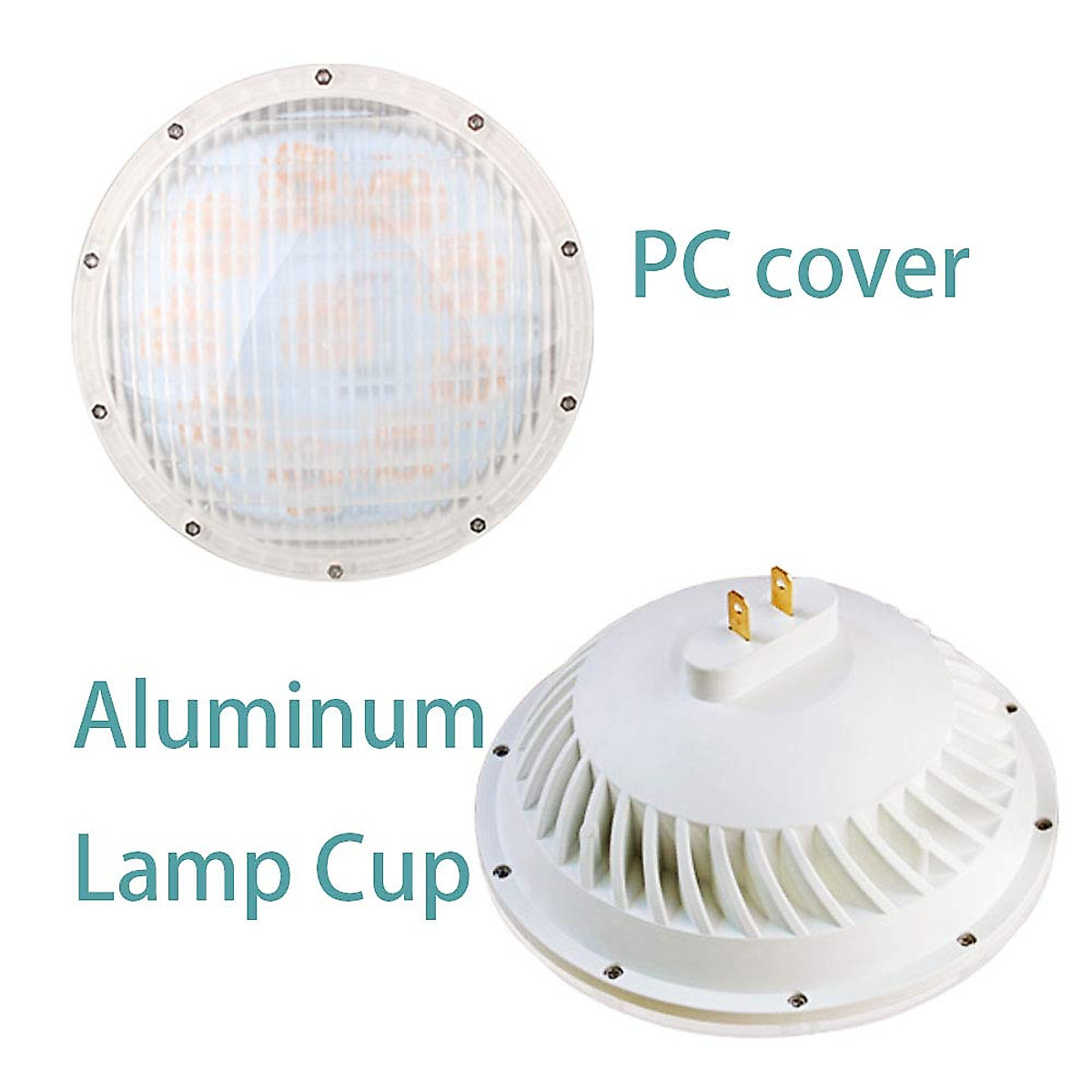 BAOMING Par56 LED Bulb Dimmable 28W Soft Warm White (2700~3000K) 120V GX16D Base, 120° Wide Flood Light, Replacement 300W MFL Par56 Halogen Light