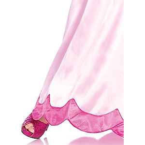 Leg Avenue 2 Piece Classic Pink Princess Full Length Ball Gown Costume Set with Gloves for Women, X-Large