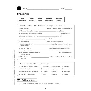 240 Vocabulary Words Kids Need to Know: Grade 6: 24 Ready-To-Reproduce Packets Inside!