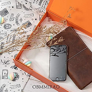 OBMMIRAO Upgrade 1PCS 13x9x4 Inch Hard Large Orange Gift Box with Lid, Foldable Magnetic Gift Boxes,Groomsman Box bridesmaid proposal box, Reusable Gift Boxes for Clothes