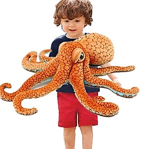 Octopus Stuffed Animal-Octopus Toy -Children's Pillow 19.6 inches Marine Animals Toy Gifts for Kids