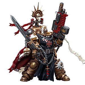 JOYTOY Warhammer 40,000 Action Figure Black Templars High Marshal Helbrecht 5-Inch Collection Model Christmas Birthday Gifts