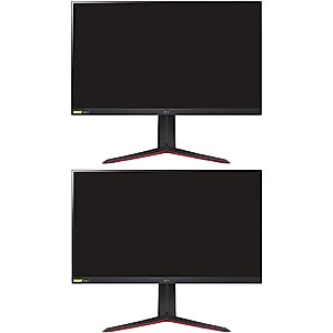 LG 32GP850-B 32 inch Ultragear QHD Nano IPS 165Hz HDR Monitor + G-SYNC Compatibility 2 Pack