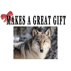 Wildlife Lone Wolf Kitchen Glass Cutting Board Barn Decorative Gift FDesign