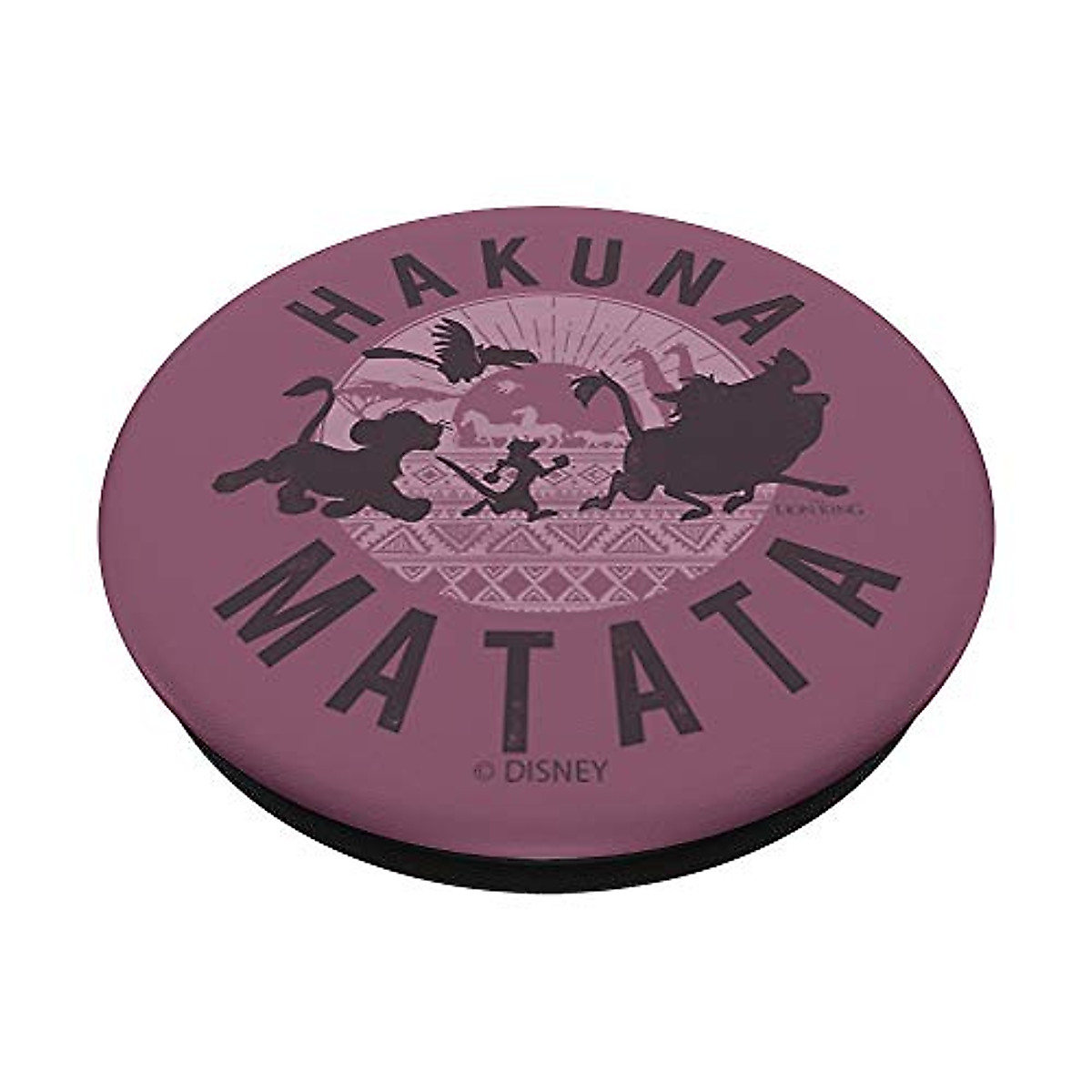 Disney The Lion King Simba Timon Pumbaa Hakuna Matata Purple PopSockets PopGrip: Swappable Grip for Phones & Tablets