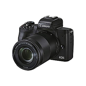 Canon EOS M50 Mark II (Black) + EF-M 15-45mm & EF-M 55-200mm is STM Bundle