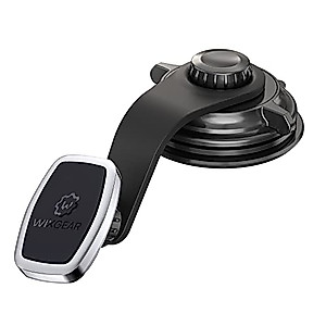 WixGear Universal Bendable Dashboard Magnetic Phone Car Mount, for Cell Phones and Mini Tablets with Strong Dashboard Lock (Newer 2023 Dashboard Model)