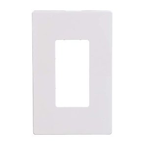 EATON PJS26W Arrow Hart Pjs26 Decorative Screw less Wall Plate, 1 Gang, 3.13 In L X .5 In W X 4.88 In H, White