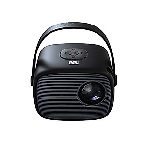 Naxa Electronics NYP-2002 Portable LCD Mini Projector with Remote, for Streaming from Phones, Gaming, HDMI, USB 2.0, MicroSD Support, AV in, DC in, and 3.5mm Earphone, Shiny Black (NVP-2002)