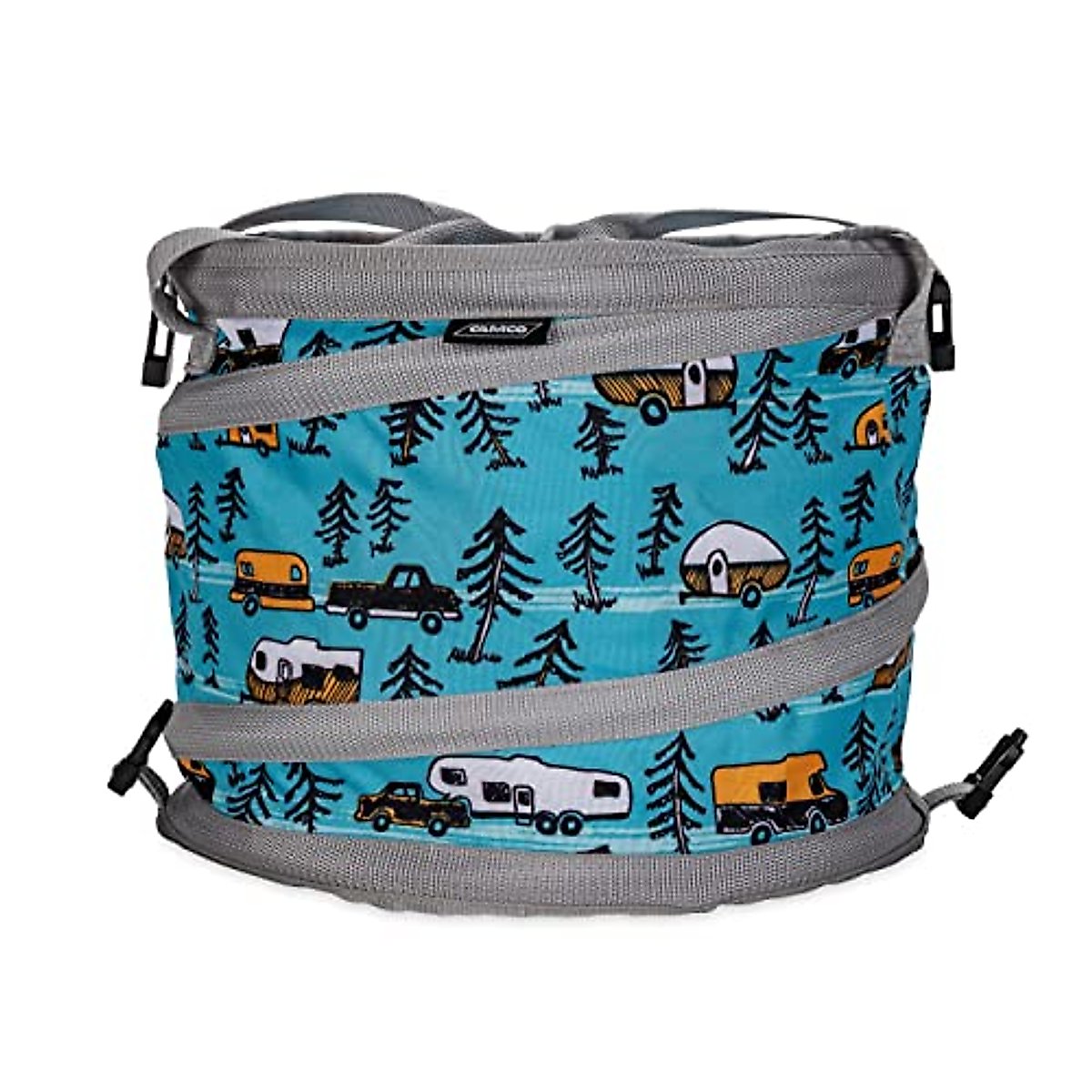Camco Life is Better at The Campsite Pop-Up Cooler, Sketch Design | Features a Water-Resistant Interior and Built-in Bottle Opener | Holds Up to a 12-Pack of Bottled or Canned Drinks (53417)