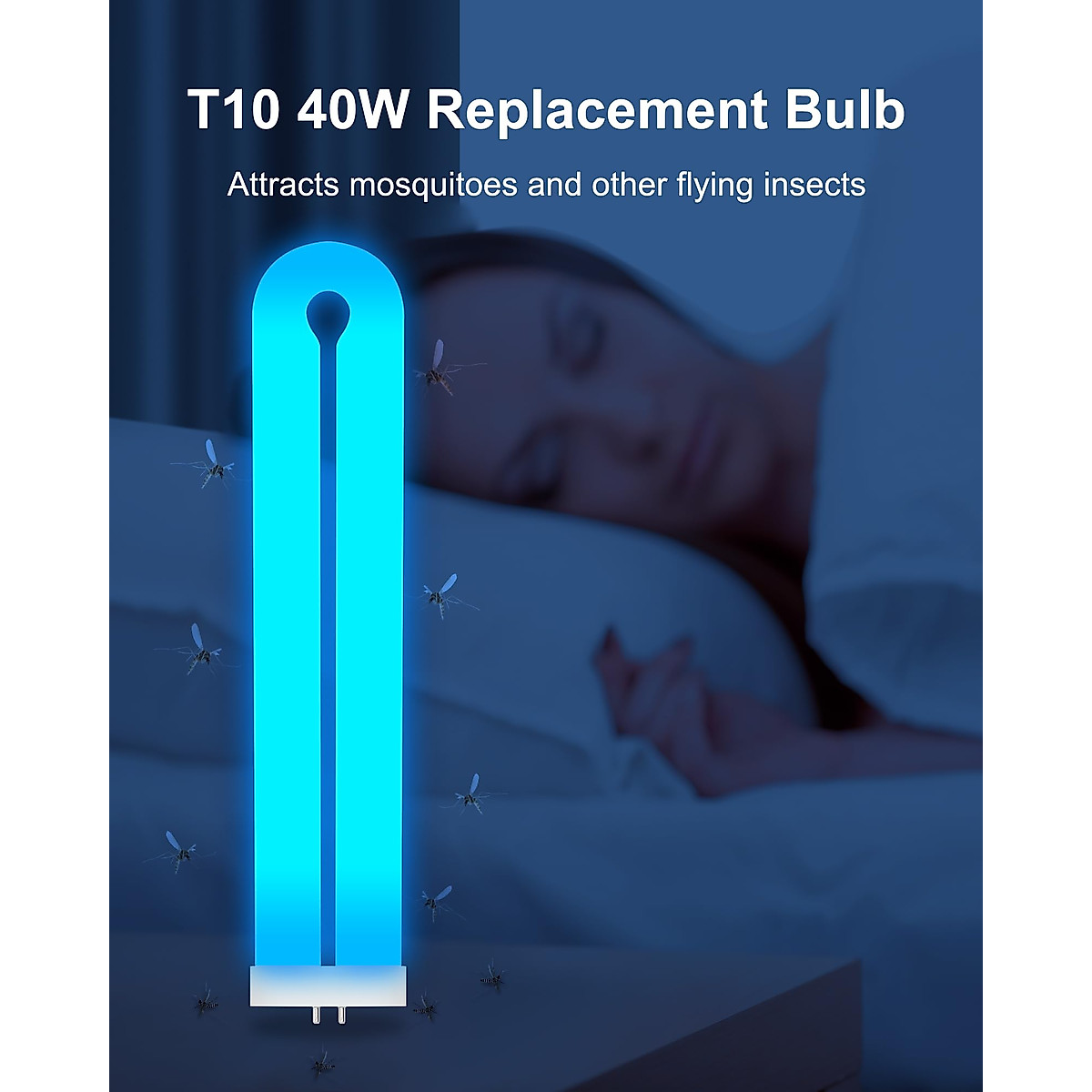 2 Pack BF-130 40W U-Shape Replacement Bulb Compatible with Flowtron FC7800 & FC8800 and Stinger B8080 UV801 Diplomat Fly Control Devices