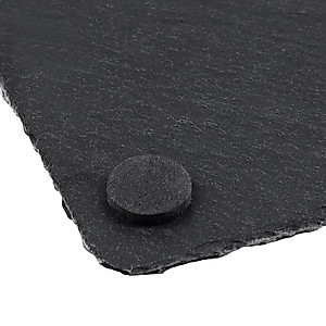 ZOENHOU 8 Pack 12x8 Inch Slate Cheese Board,Natural Rectangle Slate Cheese Plates, Black Slate Serving Plates For Cheese,Meat,Appetizers