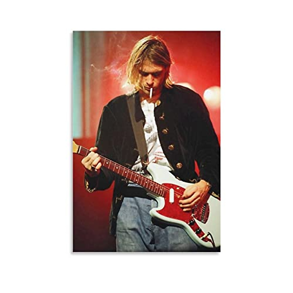 XDE Singer Poster Kurt Cobain Poster Poster Decorative Painting Canvas Wall Posters And Art Picture Print Modern Family Bedroom Decor Posters 12x18inch(30x45cm)