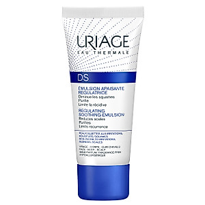 URIAGE D.S. Regulating Soothing Emulsion 1.35 fl.oz. | Treatment with Restorative & Hydrating Properties for Face & Body | Reduces Scales and Soothes Skins Subjected to Irritations, Redness and Scales