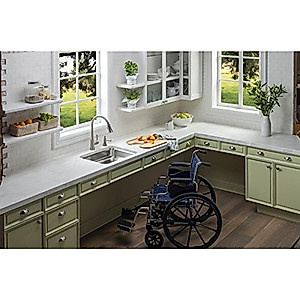 Elkay ELUHAD211550 Lustertone Classic Single Bowl Undermount Stainless Steel ADA Sink