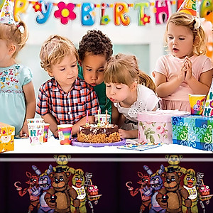 2pcs Five Tablecloth Disposable Tablecover Birthday Party Supplies and Decorations for Kid Boy Baby Shower Rectangle Tables 70"X42",2 Pack