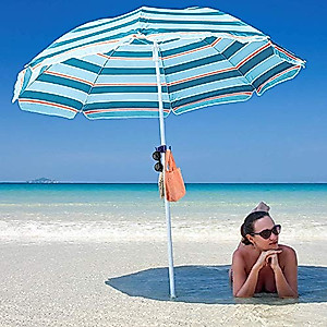 5 Pack Beach Umbrella Hanging Hook, 4-Prongs Beach Umbrella Hanging Hook, Adjustable Plastic Umbrella Hook for Towels Camera Clothes Hats Sunglasses Bag, Beach Camping Travel Supplies