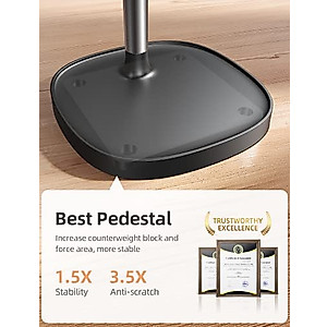 LISEN Cell Phone Stand, Adjustable Phone Stand for Desk, Thick Case Friendly Phone Holder Stand, Taller iPhone Stand Compatible with All Mobile Phone, iPhone 14, iPad, Tablet 4-10'' Desk Accessories