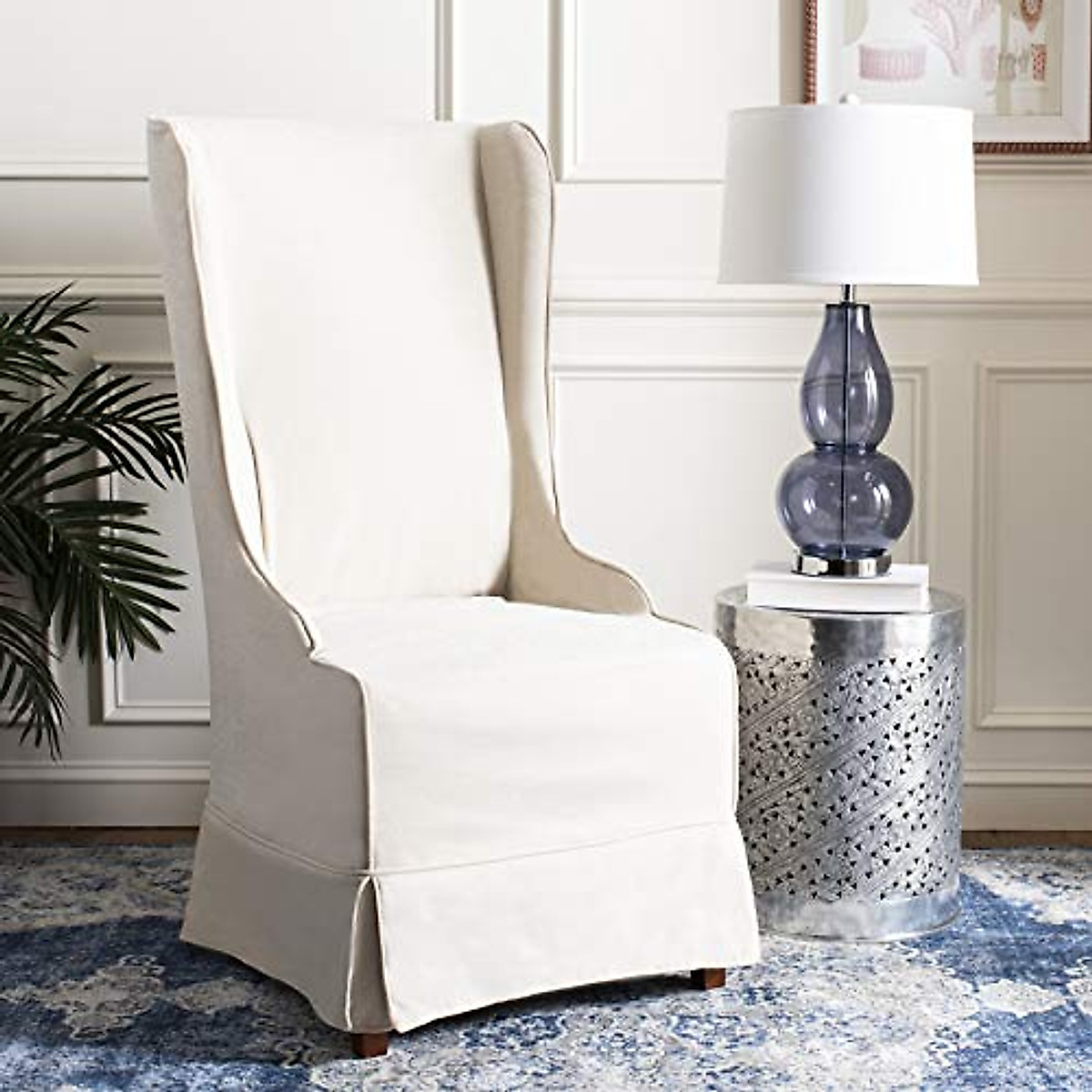Safavieh Mercer Collection Stella Slip Cover for Side Chair, Ivory