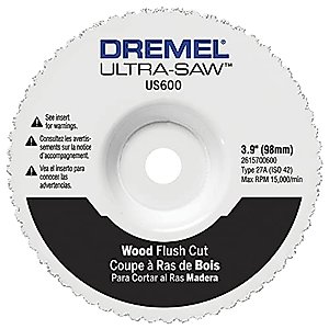 Dremel US600-01 Ultra-Saw 4-Inch Wood Flush Cut Wheel , White