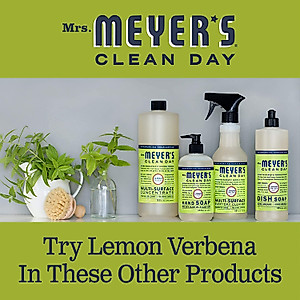 MRS. MEYER'S CLEAN DAY Liquid Dish Soap Refill, Biodegradable Formula, Lemon Verbena, 48 Fl Oz. (Pack of 2)
