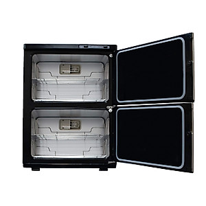 DERMALOGIC Towel Warmer (Double Door), Towel Heater Warmer Cabinet Electric Equipment Massage Facial Spa Beauty Salon Nails Shop GYM Home and Commercial, 40 L