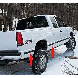 Automotive Authority Replacement Chrome Side Body Trim Molding for 1988-1998 Chevy GMC Tahoe Suburban Silverado Pickup Truck - 2.5" (Half Roll - 160")