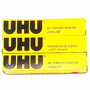 UHU Glue DIY All Purpose Adhesive 20 ml 3 Tubes