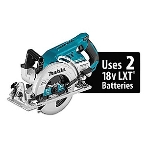 Makita XSR01Z-R 18V X2 LXT Cordless Lithium-Ion Brushless 7-1/4 in. Rear Handle Circular Saw (Renewed)