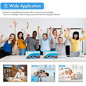 TRUE IMAGE Compatible Toner Cartridge Replacement for Canon 121 CRG-121 CRG121 for Canon imageCLASS D1620 D1650 High Yield Ink Printer (Black, 4-Pack)