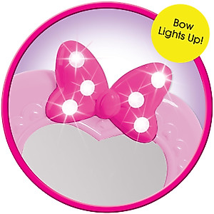 Disney Junior Minnie Mouse Bow-Tique Bowdazzling Vanity and Accessories with Lights and Sounds, Pretend Play