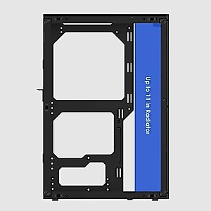 SSUPD Meshlicious Mini-ITX Small Form Factor (SFF) Case - One Tempered Glass Side Panel & One Mesh Side Panel with PCIe 3.0 Riser Cable -Tool-Free and Easy Accessibility (Black)