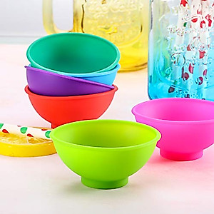 14 Pieces Mini Silicone Pinch Bowls, 1.75 Ounce Prep and Serve Bowls, Multicolor Reusable Snack Bowls Silicone Condiment Bowls for Sauce, Nuts, Candy, Fruits, Appetizer, Snacks