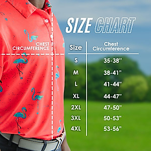 YATTA GOLF Athletic Performance Golf Shirt for Men - (Large) - Dry-fit Comfort, Moisture Wicking, 4-Way Stretch, Short Sleeve Casual Polo Shirt