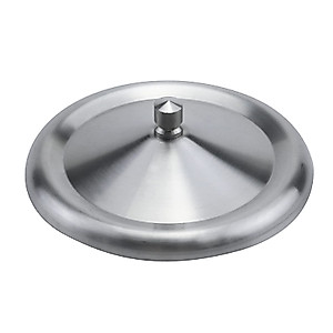 Antrader Stainless Steel Home Round Shaped Tea Coffee Glass Water Cup Lid Cover Dustproof Fit for Cups of 3.6" -3.9" in Diameter