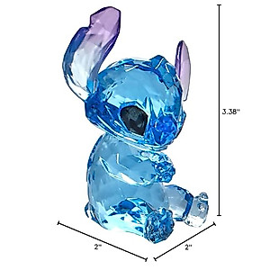 Enesco Facets Disney Lilo and Stitch Figurine, 3.5 Inch, Blue